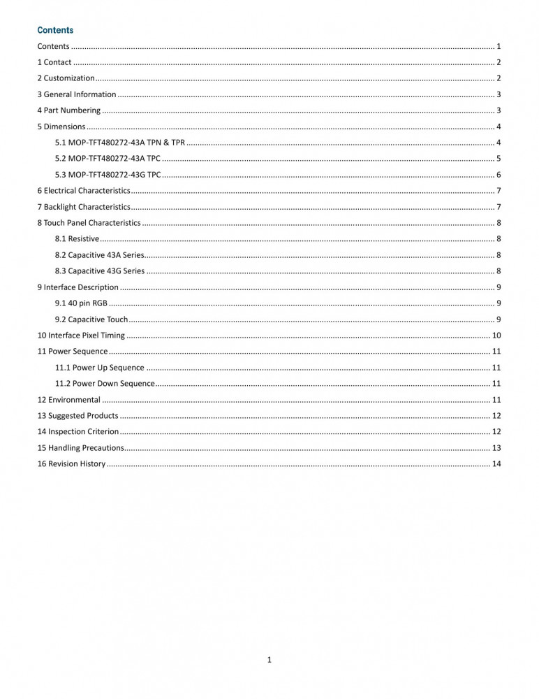 MOP-TFT480272-43A-IPS hardware manual page 2