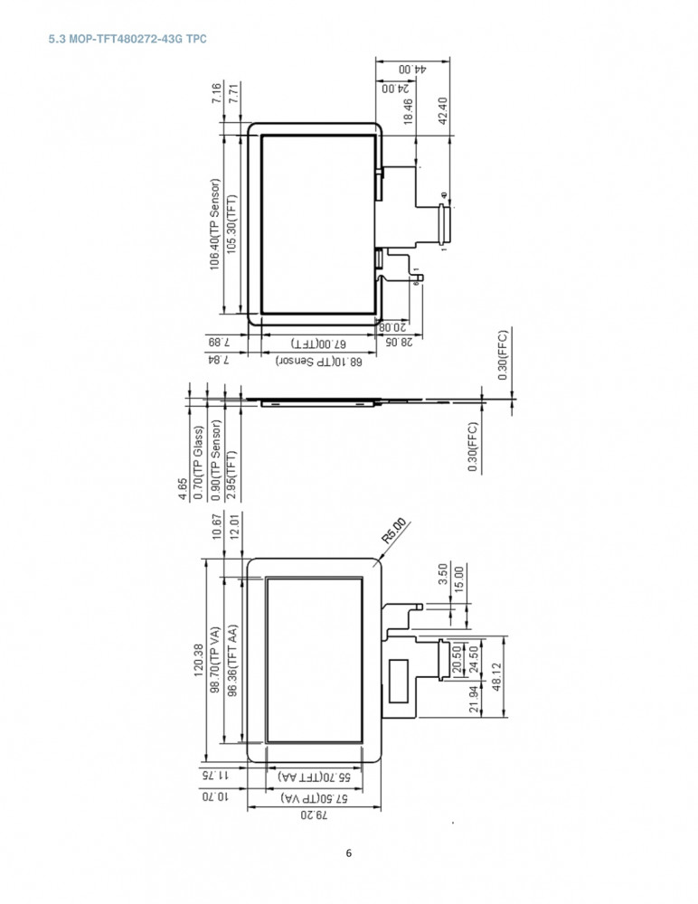 MOP-TFT480272-43A-IPS hardware manual page 7