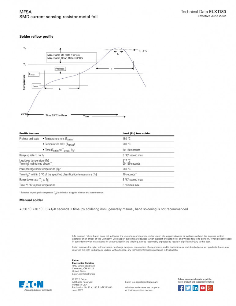 MFSA series datasheet page 7