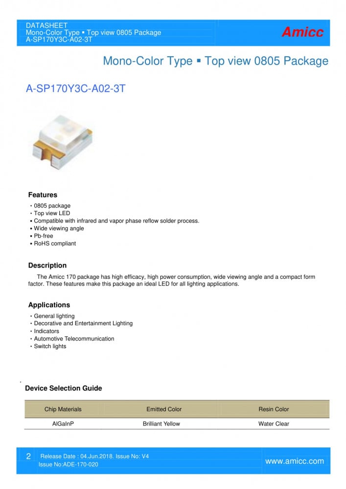 A-SP170Y3C-A02-3T approval sheet page 2
