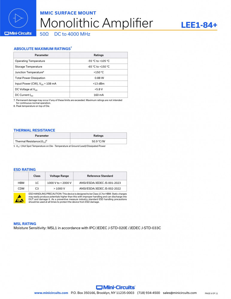 LEE1-84+ technical document page 6