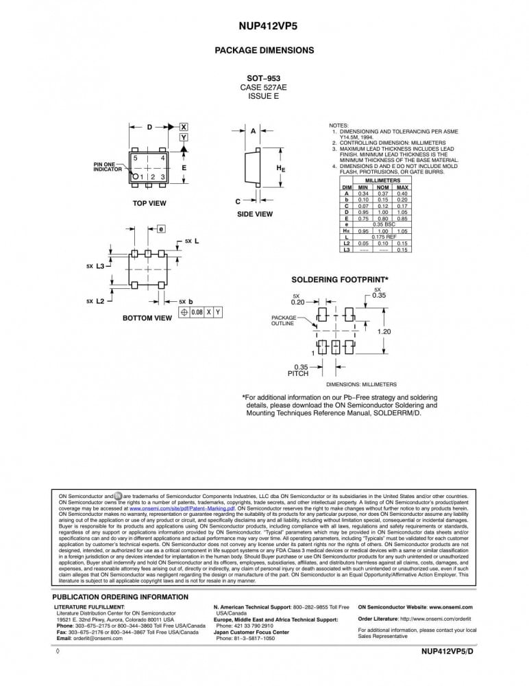 NUP412VP5T5G datasheet page 4