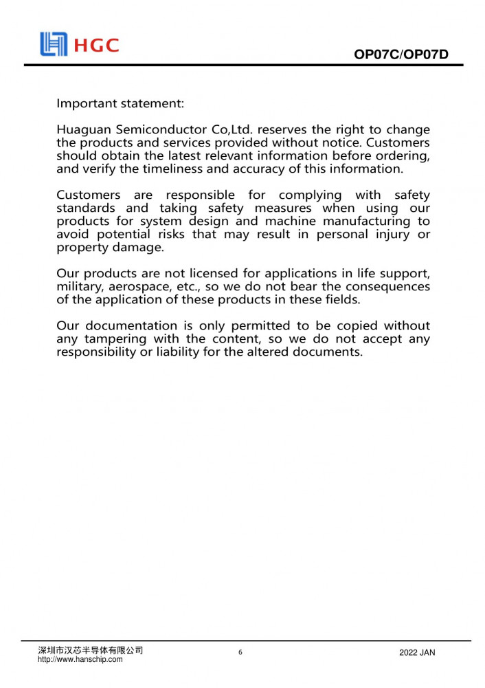 OP07CDRG datasheet page 6