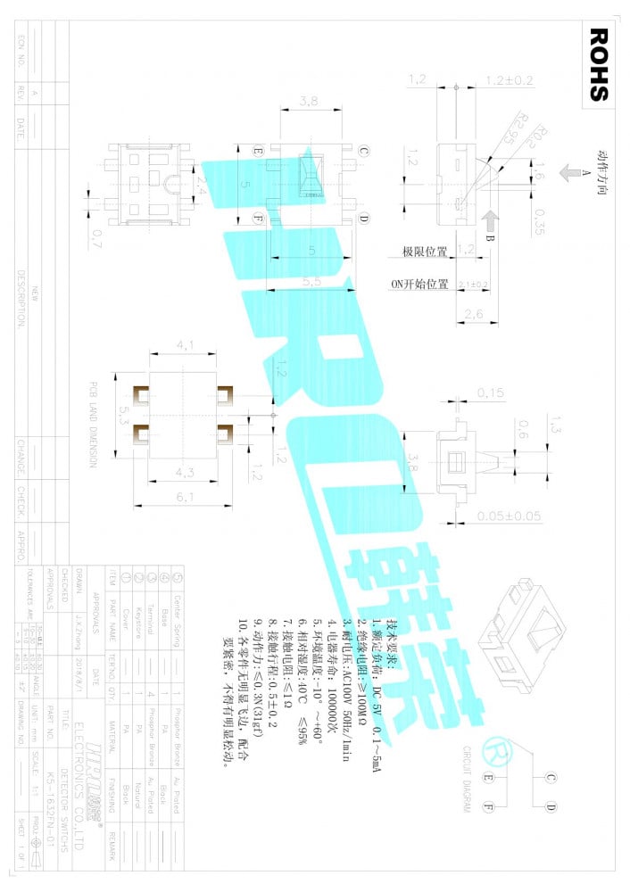 K5-1632FN-01 technical document page