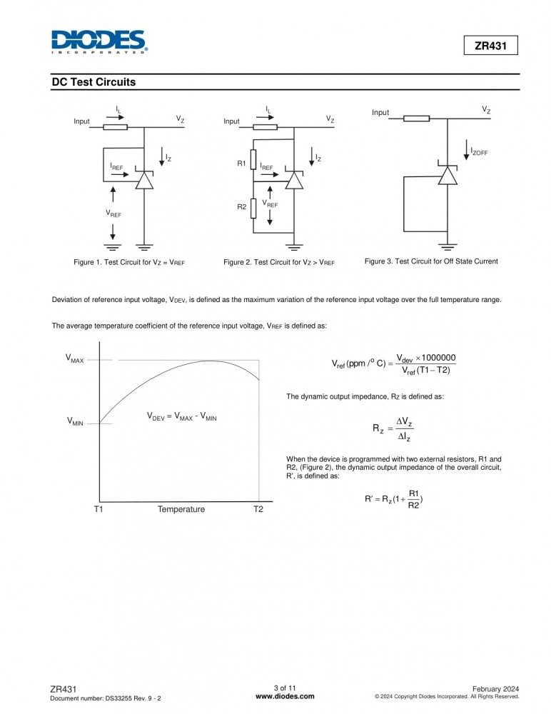 ZR431FTA datasheet page 3
