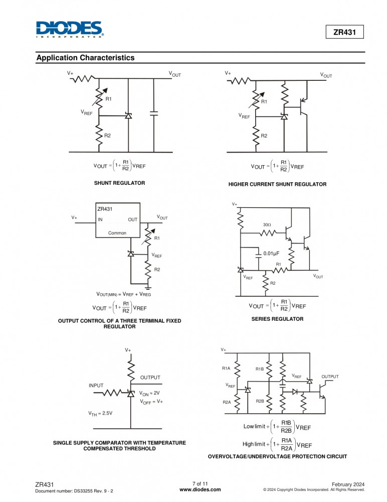 ZR431FTA datasheet page 7