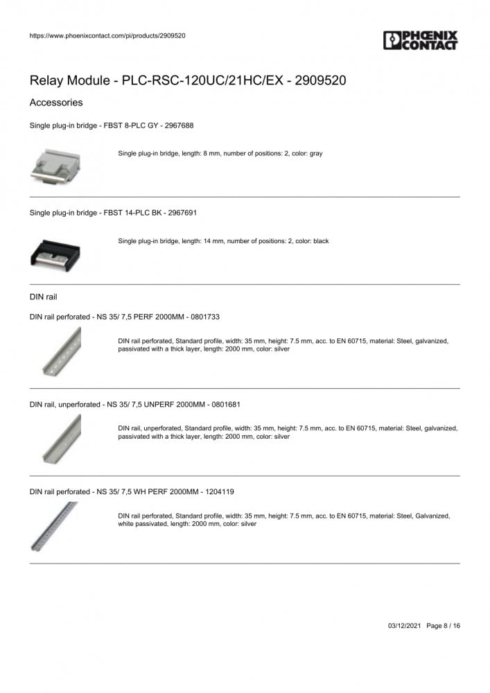 Phoenix Contact 2909520 datasheet page 8
