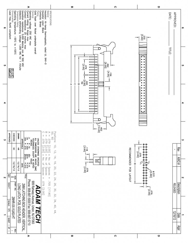 ADAM TECH 2MHR-XX-VUAS-HT product drawing preview