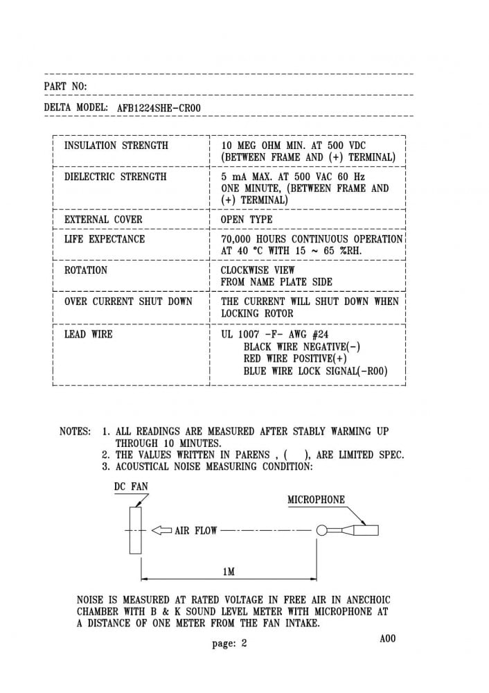 AFB1224SHE-CR00 specification page 2