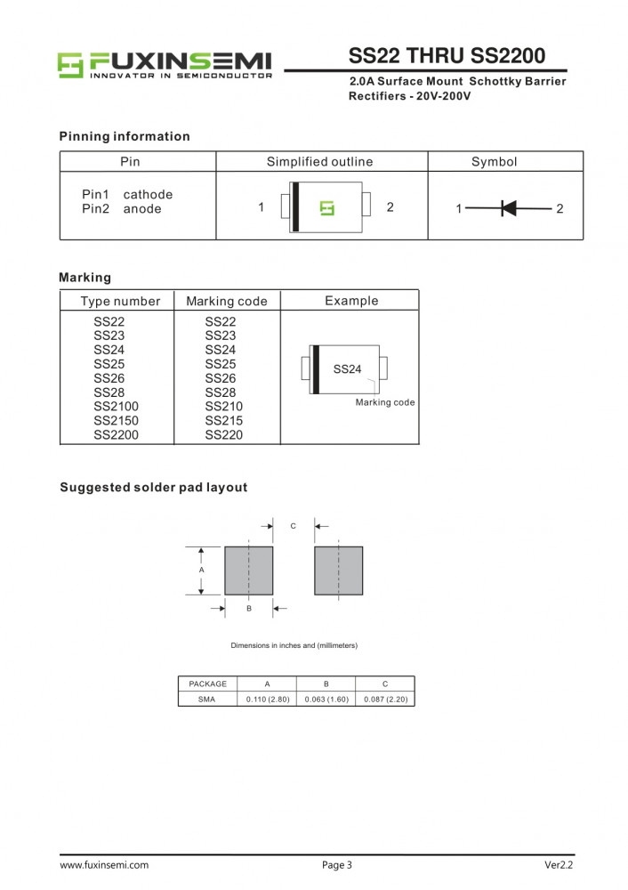 SS2200 datasheet page 3