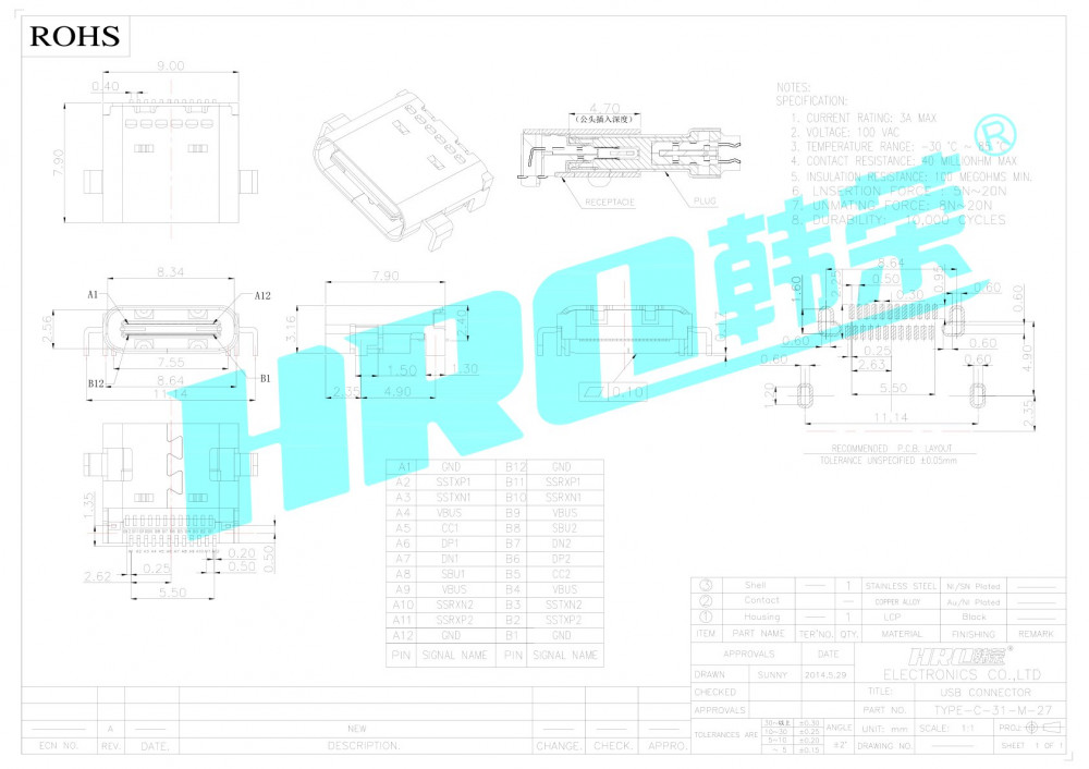 TYPE-C-31-M-27 technical drawing preview