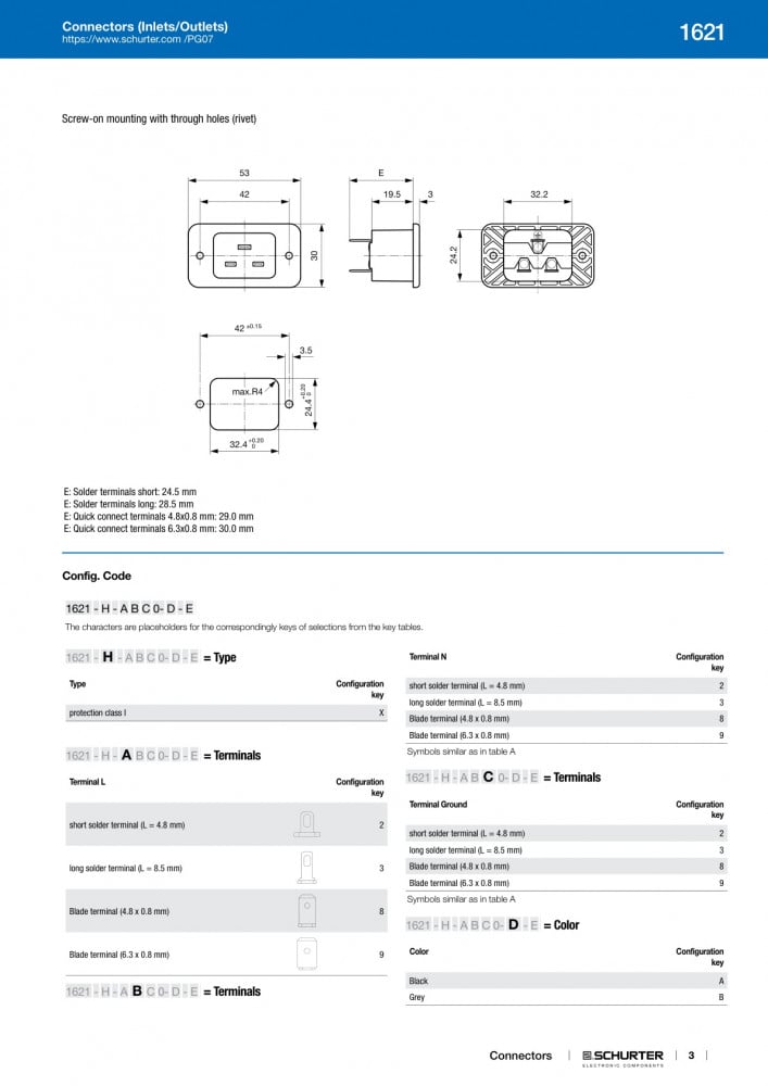 SCHURTER 6163.0009 datasheet page 3