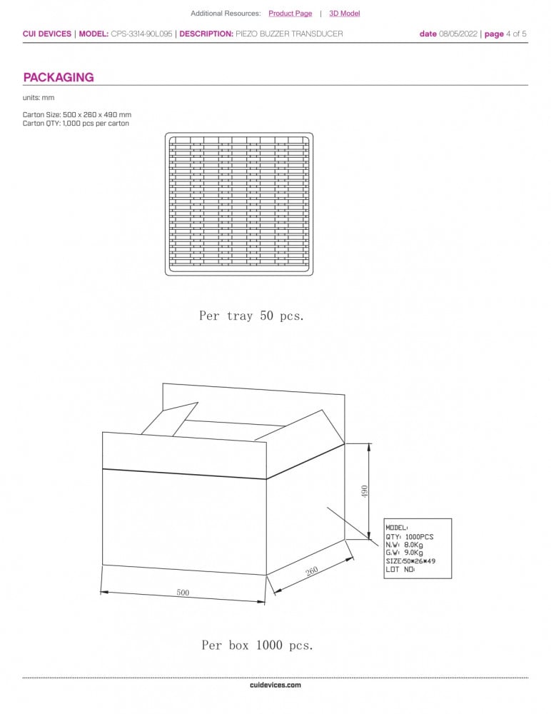 CPS-3314-90L095 datasheet page 4