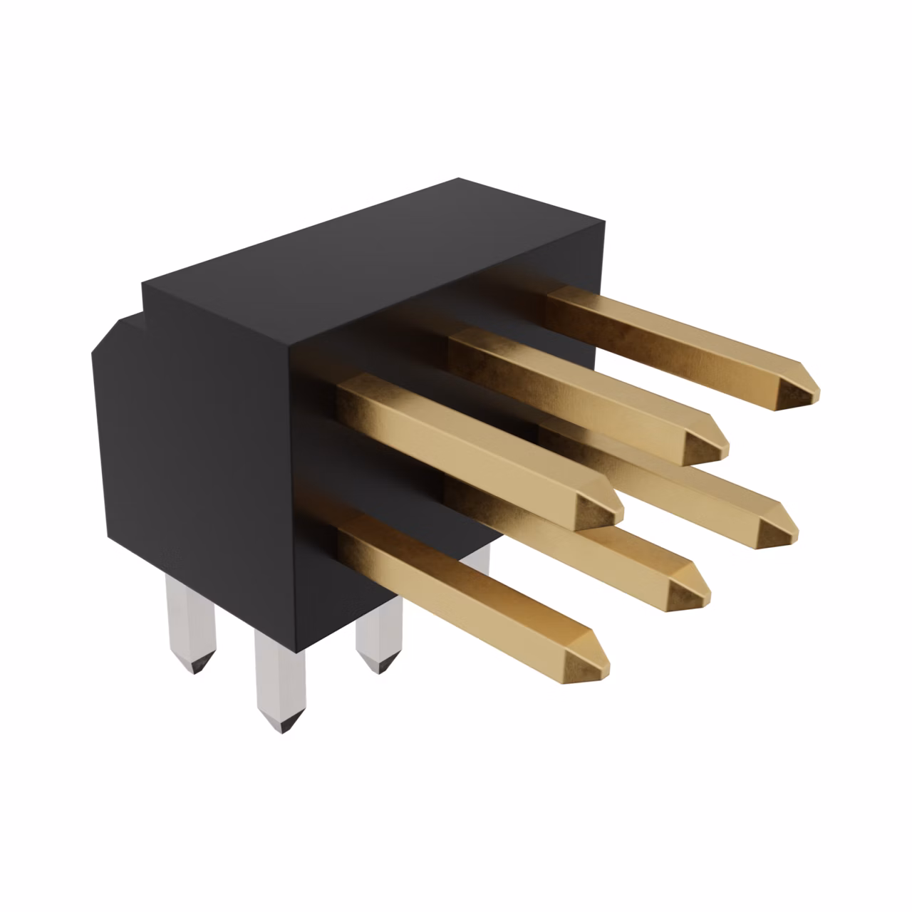 2.00mm Pitch Milli-Grid Header, Right-Angle, Through Hole, 6 Circuits, 0.38µm Gold (Au) Plating, Mating Pin Length 4.00mm, Tail Length 2.60mm, Tray, Lead-Free