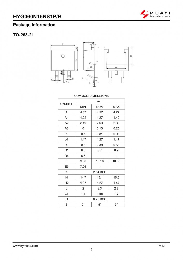 HYG060N15NS1P datasheet page 8