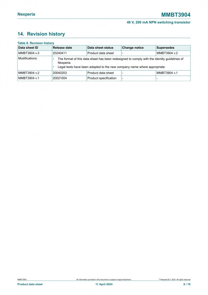 MMBT3904,215 datasheet page 8