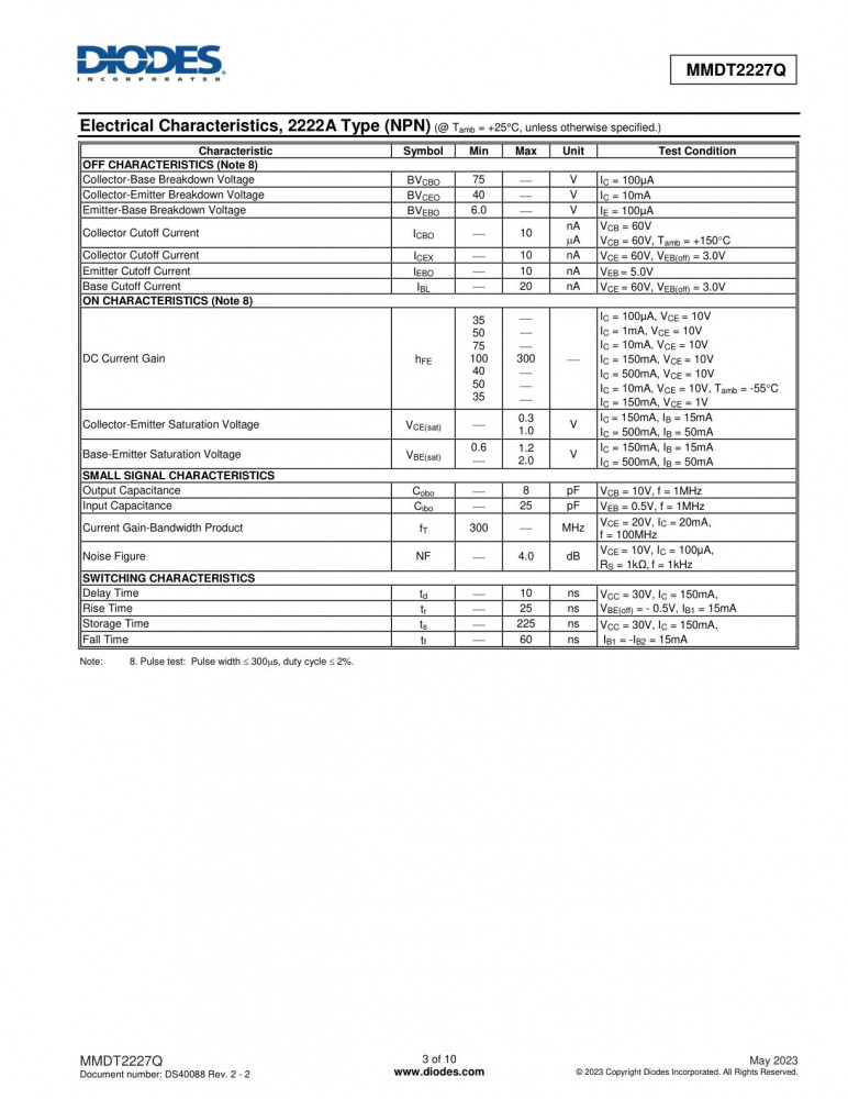 MMDT2227Q-7-F datasheet page 3