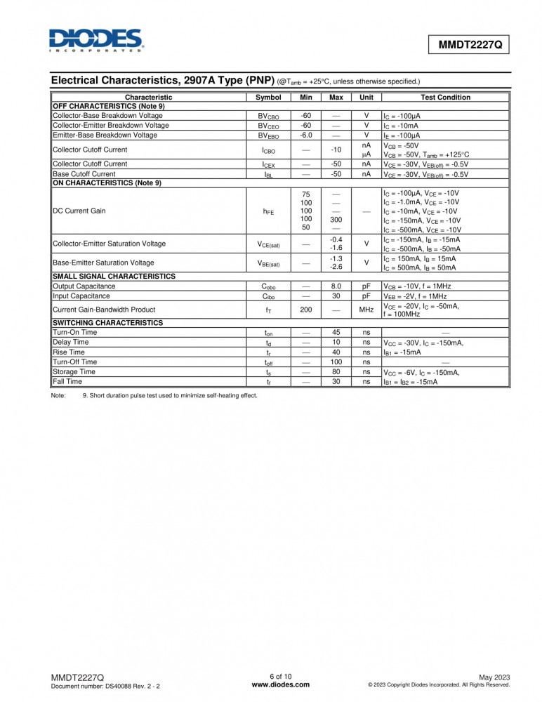 MMDT2227Q-7-F datasheet page 6