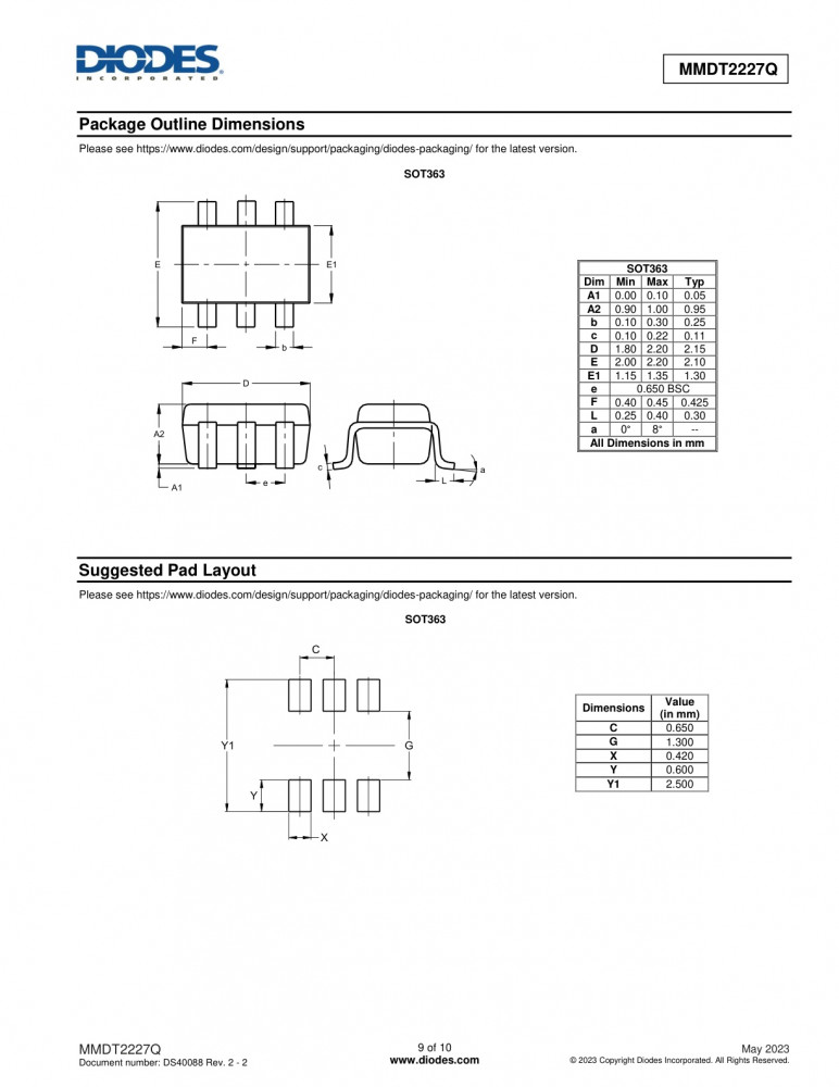 MMDT2227Q-7-F datasheet page 9