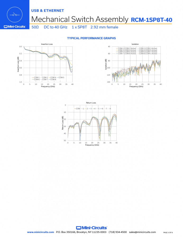 RCM-1SP8T-40 technical document page 3