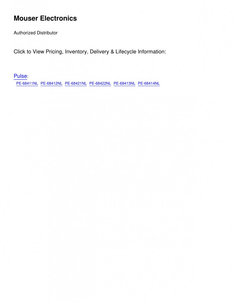 PE-68411NL datasheet page 3