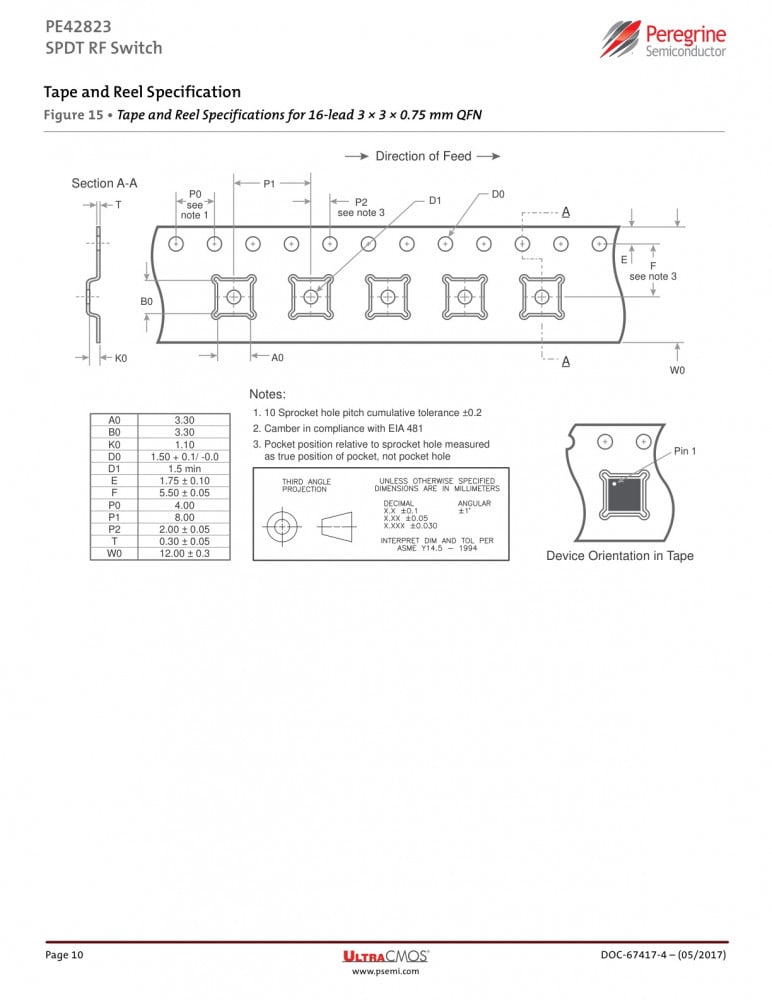 PE42823A technical document page 10