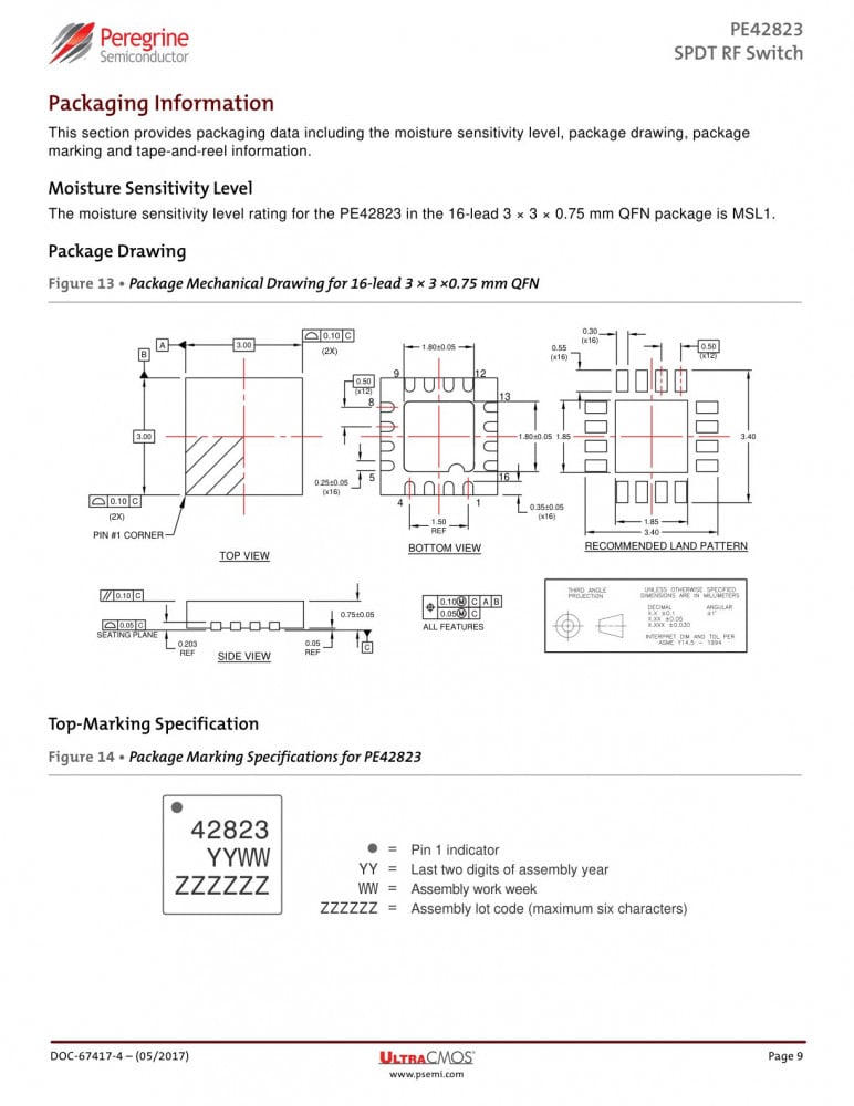 PE42823A technical document page 9
