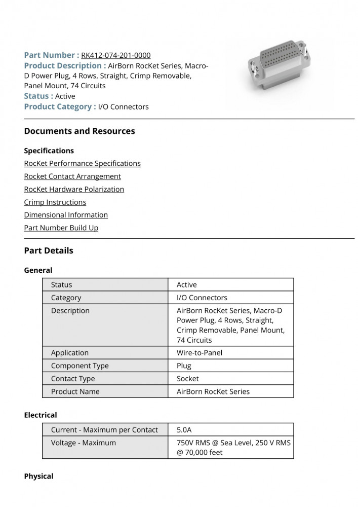 RK412-074-201-0000 technical document page 1