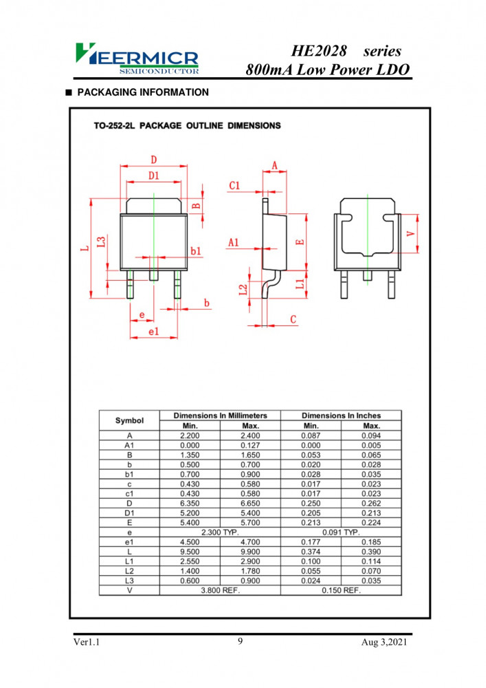 HE2028 datasheet page 9
