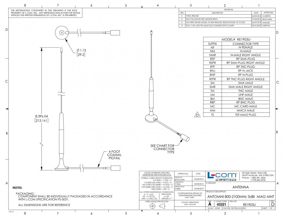 RE1903U-TS9 technical document preview