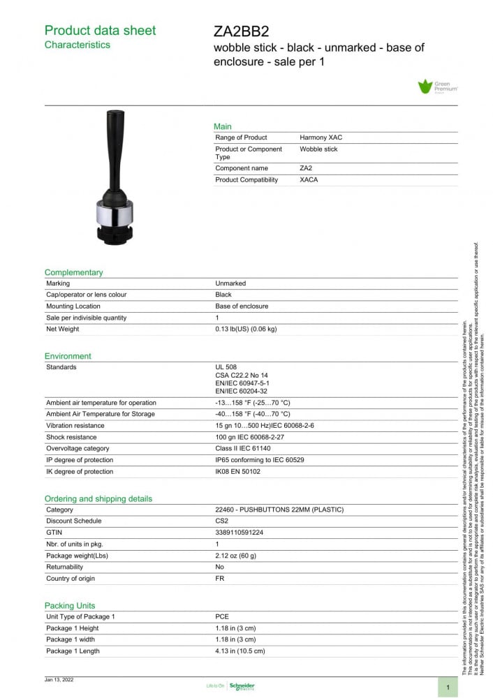 ZA2BB2 technical document page 1