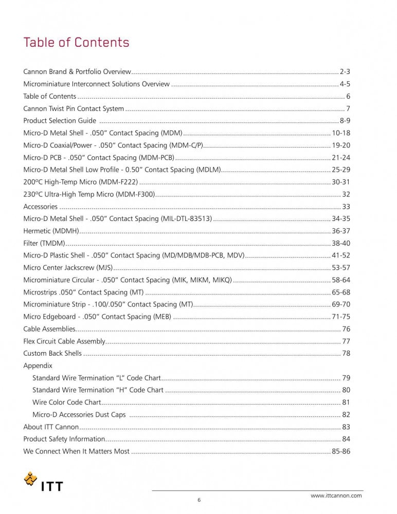 ITT CANNON document page 6