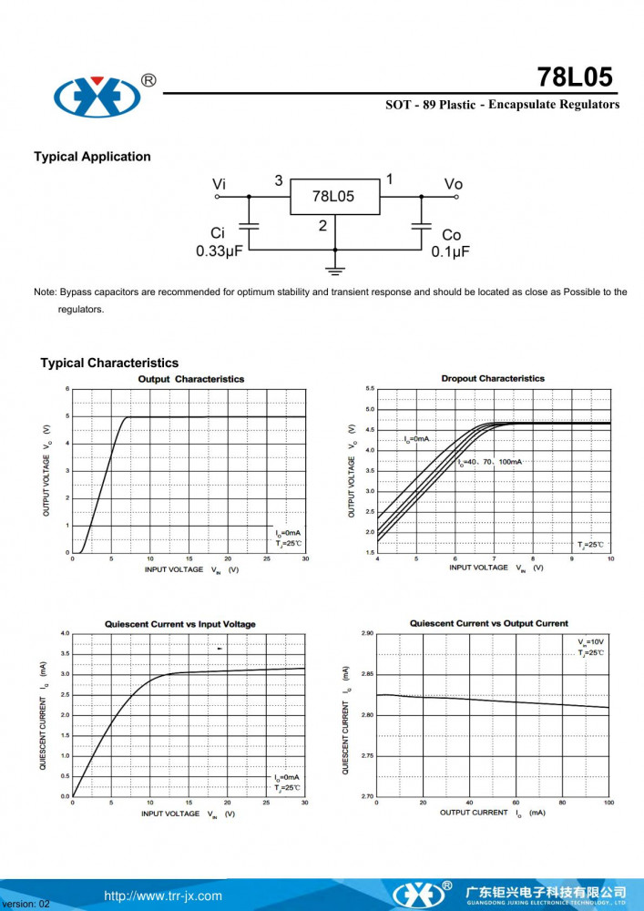 JUXING 78L05 datasheet page 2