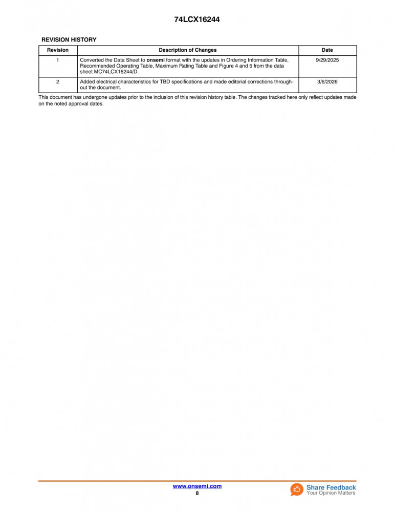 74LCX16244 datasheet page 8