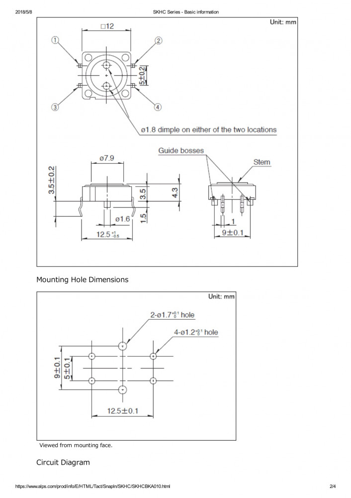 SKHCBKA010 product specification page 2