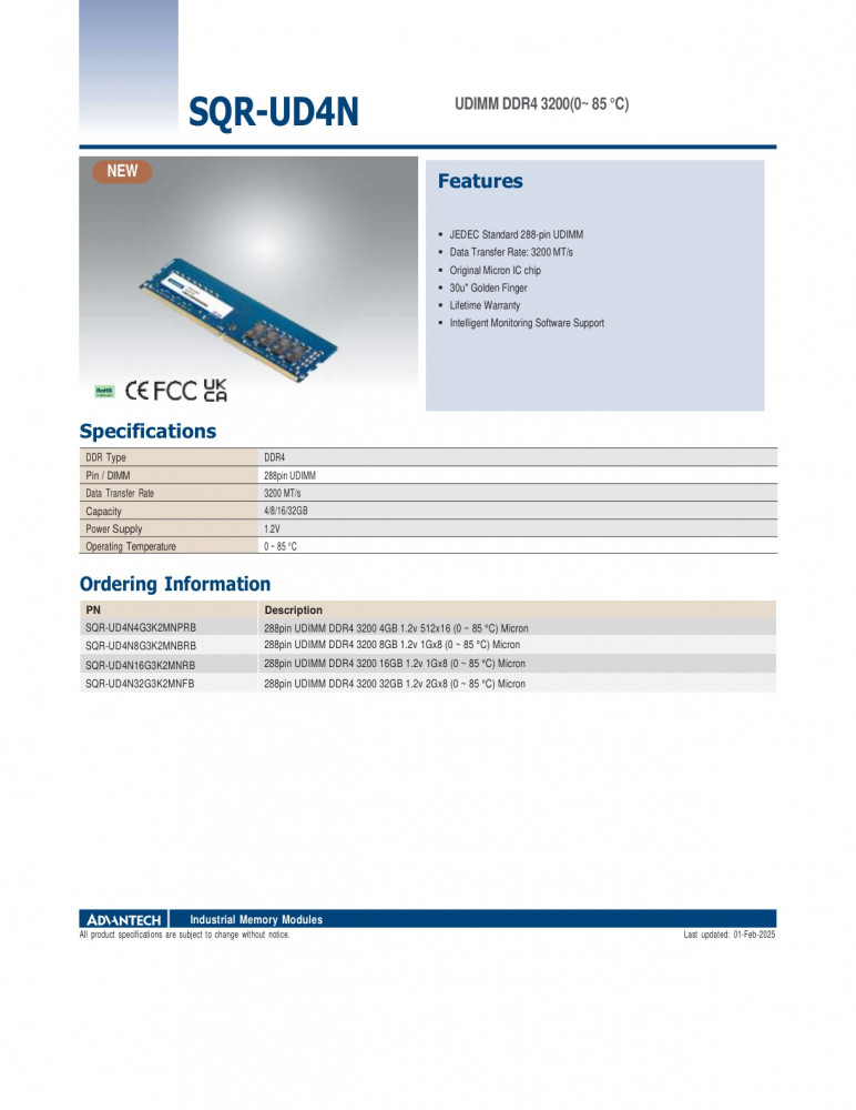SQR-UD4N product document image