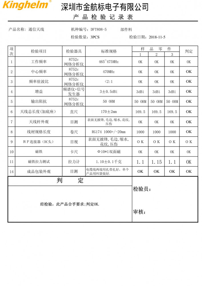KH808-5 inspection record page 2