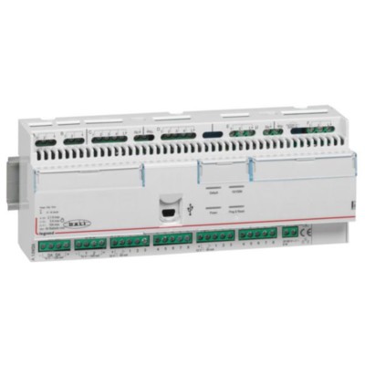 BACNET Hotel room controller unit with 16 inputs and 16 outputs for hotel room management - 12 DIN modules for sale