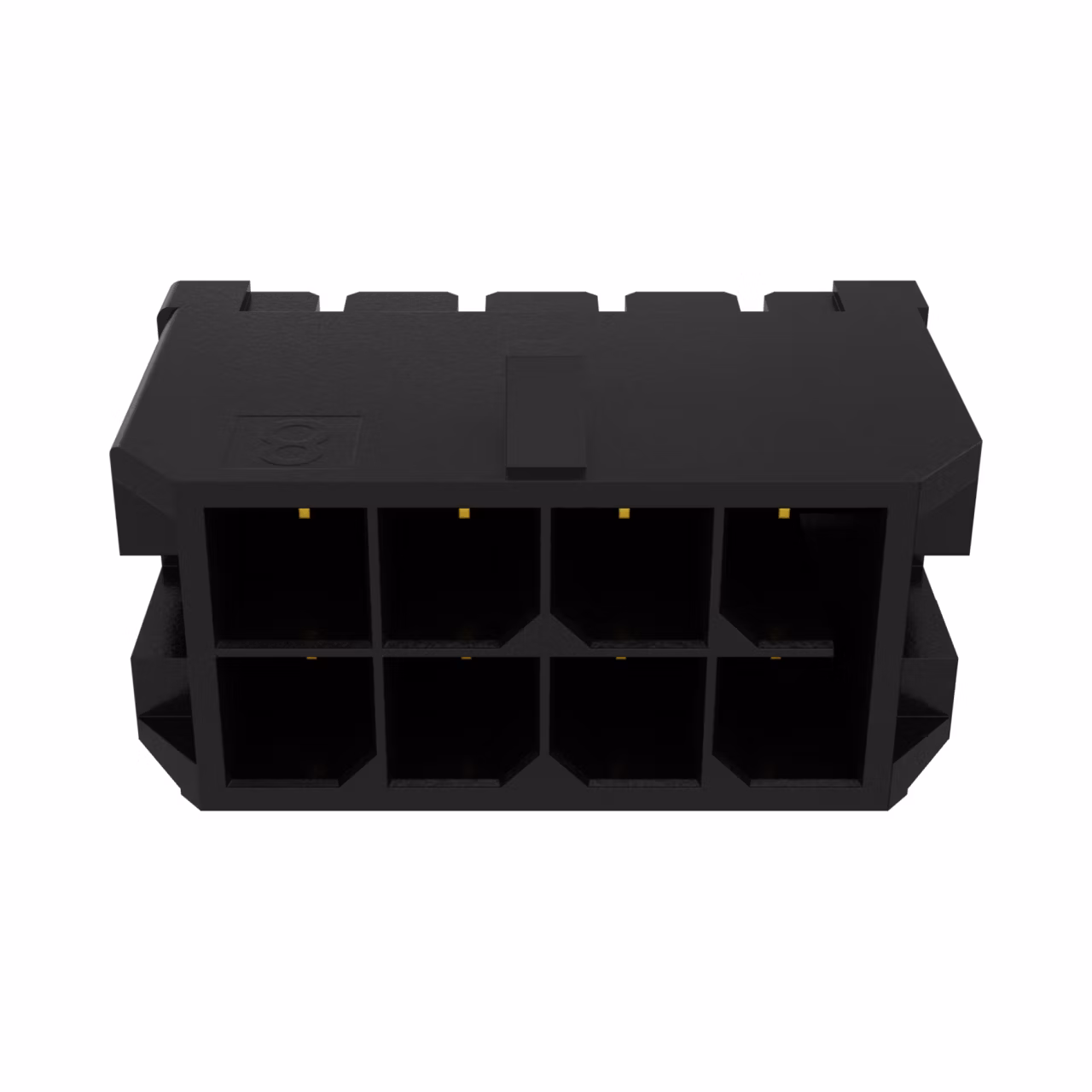 Micro-Fit+ Right-Angle Header, Surface Mount, 3.00mm Pitch, Dual Row, 8 Circuits, 0.76µm Gold (Au) Plating, Glow-Wire Capable, Press Clip, Black, Tape and Reel for sale