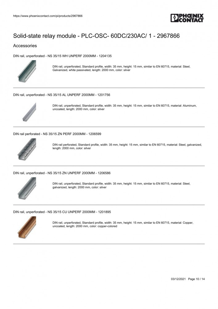 Phoenix Contact 2967866 technical document page 10