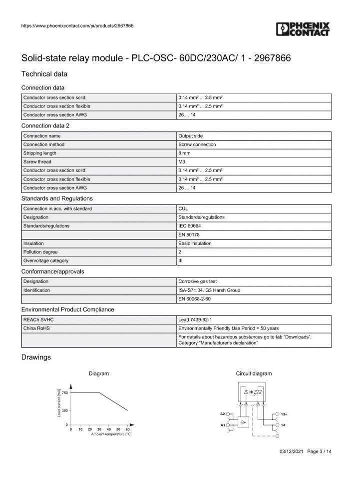Phoenix Contact 2967866 technical document page 3