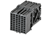 Impact 100 Ohm 3 Pair Right-Angle Orthogonal Daughtercard, Unguided, 6 Columns, 54 Circuits, Plated Through Hole Dimension 0.46mm, Lead Free for sale