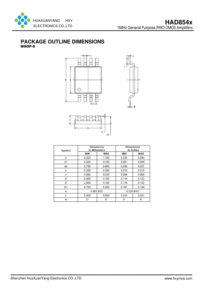 HAD8542ARMZ datasheet page 9