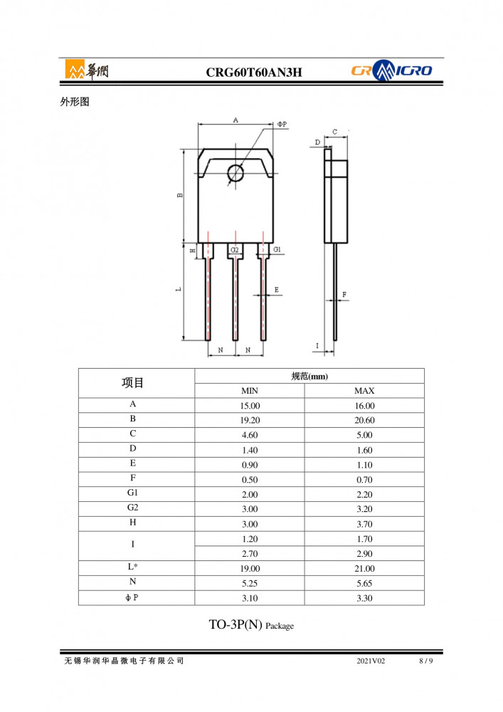 CRG60T60AN3H datasheet page 8