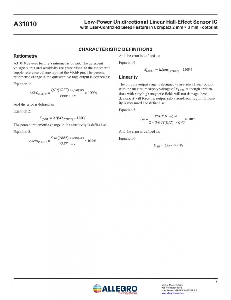 A31010 datasheet page 7