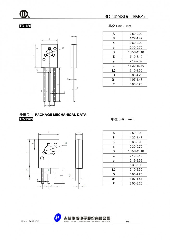 3DD4243D datasheet page 6