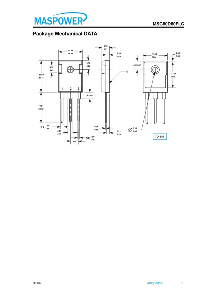 MSG80D60FLC datasheet page 6