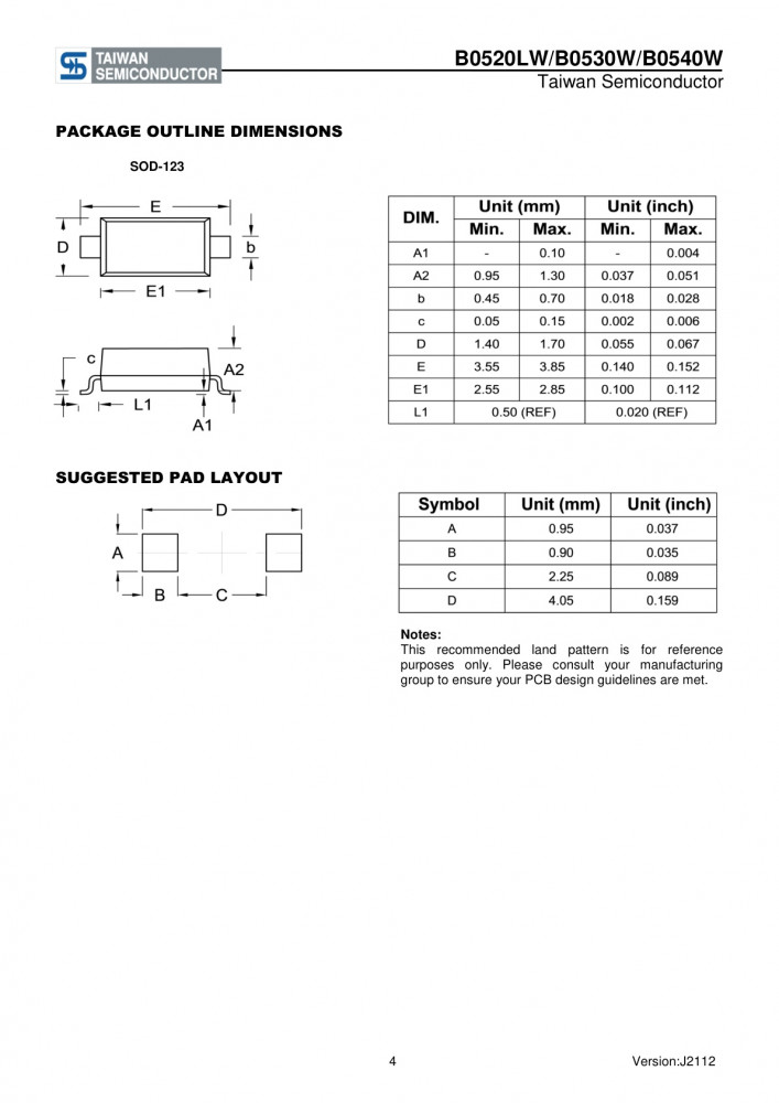 B0530W datasheet page 4