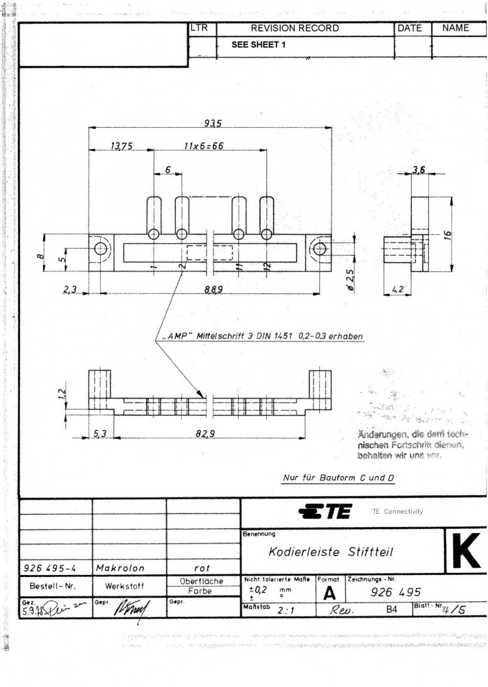 TE Connectivity 926495 drawing sheet 4