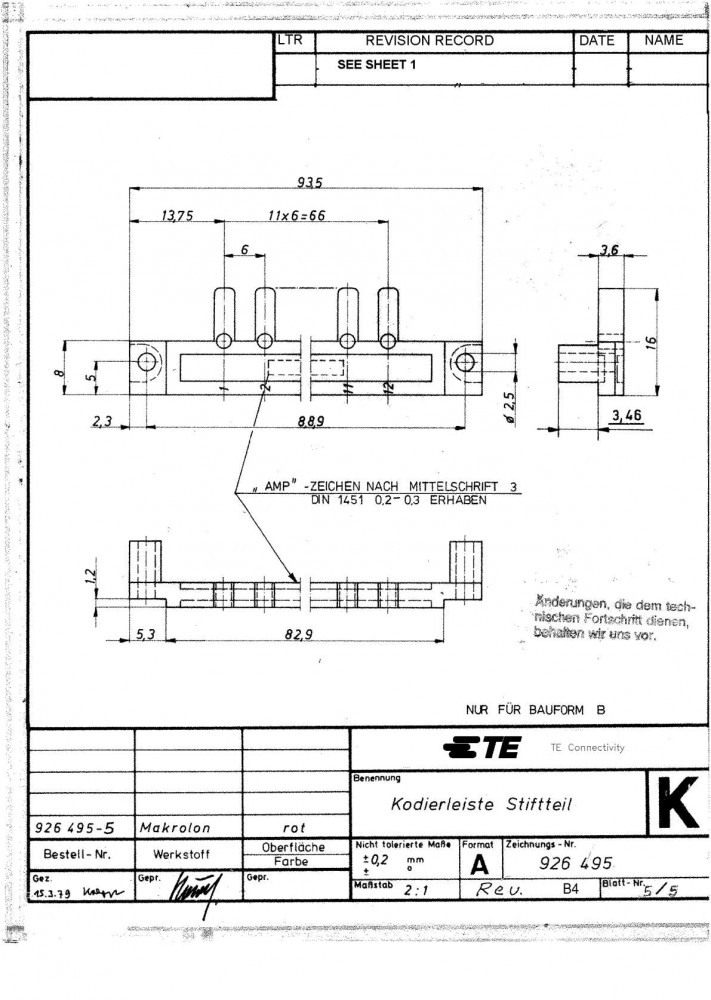 TE Connectivity 926495 drawing sheet 5